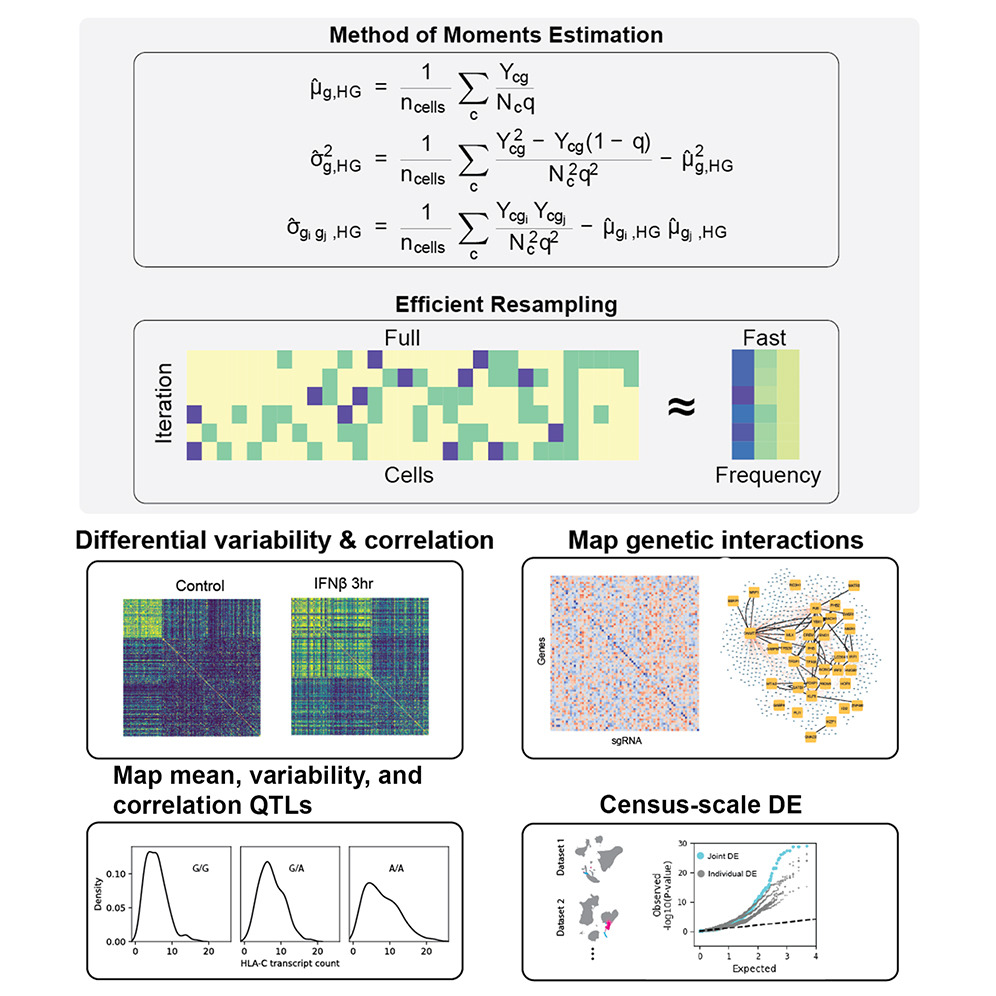 Method of moments framework for differential expression analysis of single-cell RNA sequencing ...